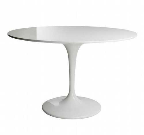 Стол Eero Saarinen Style Tulip Table MDF белый D12