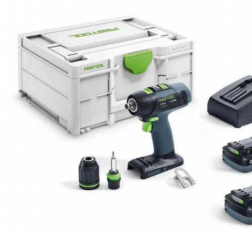 Аккумуляторная дрель-шуруповёрт Festool T 18+3 HPC