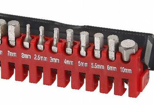 1/4"набор бит 6 гранн 2-10 мм. 10 предметов