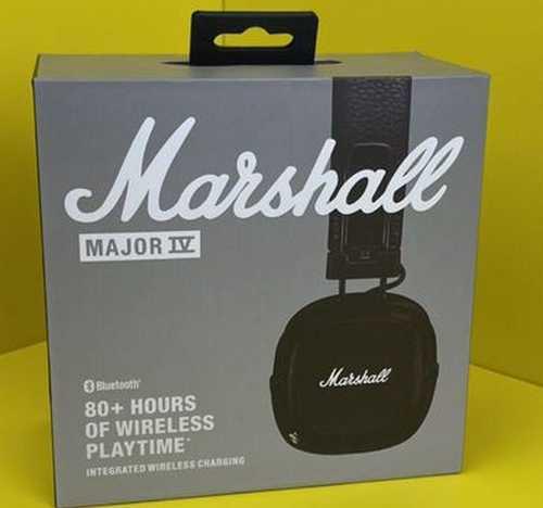 Наушники Marshall Major 4 черные/коричневые