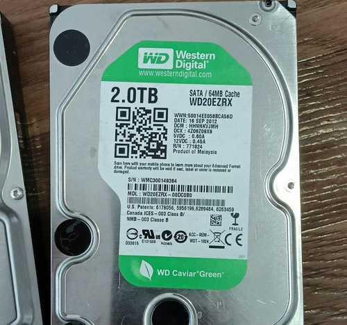Жесткий диск WD green 2 TB