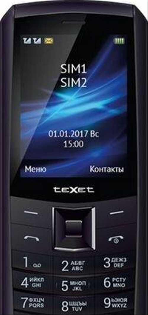 Сотовый телефон Texet TM-D328 2.8" Black GSM
