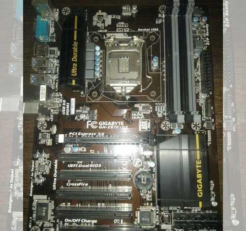 Материнская плата gigabyte ga z87p d3