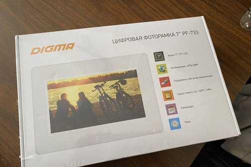 Цифровая фоторамка Digma PF-733 белая