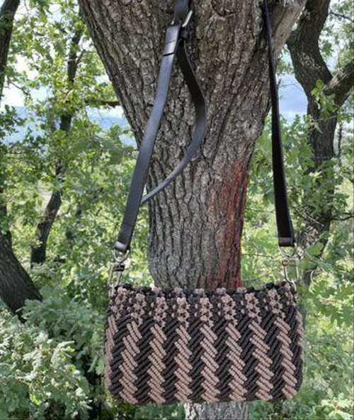 Сумка в технике макраме