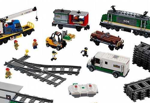 Lego city товарный поезд номер 60197