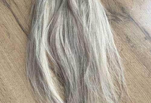Волосы для наращивания блонд 45 см
