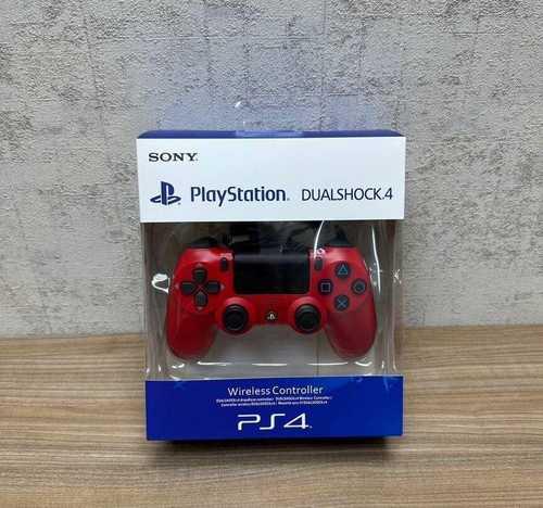 Новый джойстик PS4 V2 Sony DualShock красный