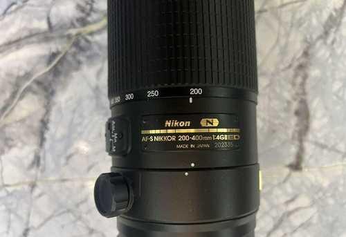 Объектив nikon AF-S 200-400mm 1:4 G