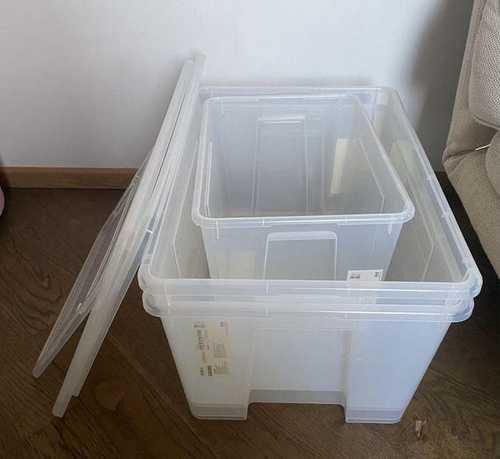 Пластиковые контейнеры IKEA samla