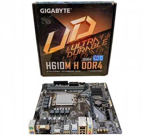 Материнская плата gigabyte H610M H DDR4, LGA 1700