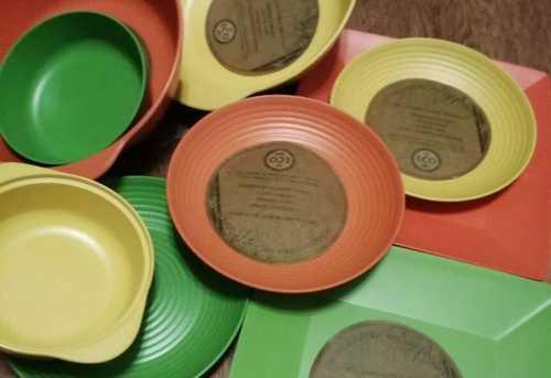 Набор столовой посуды новый из эко-материалов