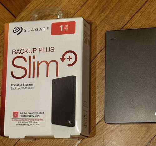 Переносной жёсткий диск backup plus slim 1tb