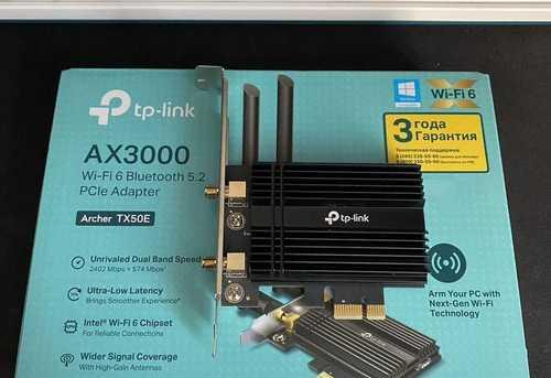 Wi-Fi 6 + Bluetooth Адаптер TP-Link Archer TX50E