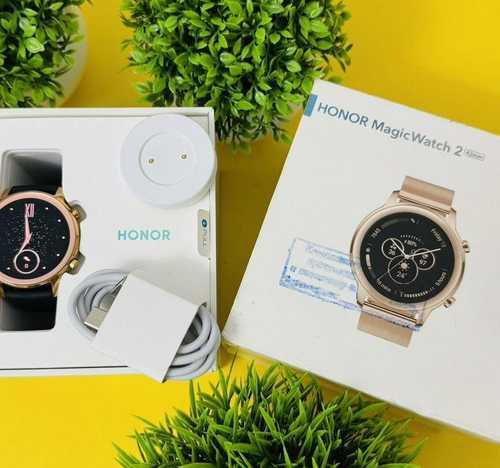 SMART часы honor magic watch 2 42 мм Gold