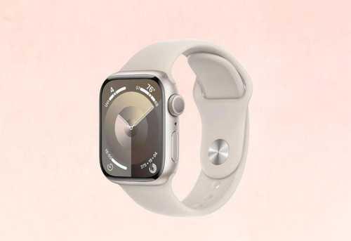 Apple Watch Series 9 45mm Starlight бежевый