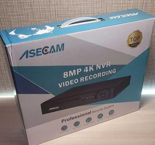 Видеорегистратор asecam 4CH POE NVR H.265 8MP