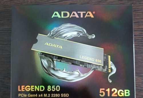 New SSD adata legend 850 M.2 2280 512 гб