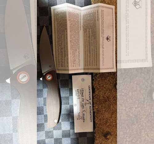 Нож Shirogorov F3 Elmax Micarta Titanium