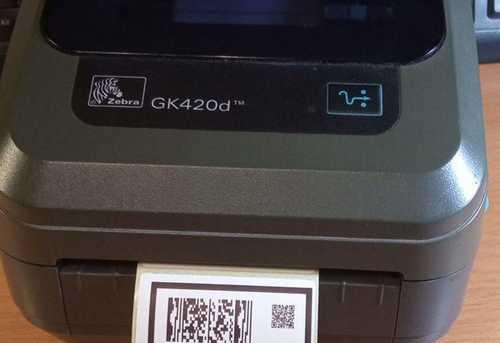 Принтер этикеток Zebra GK 420D термопечать
