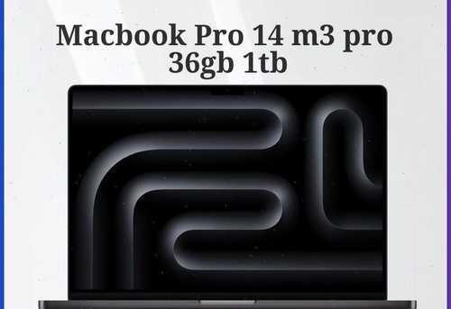 Macbook Pro 14 m3 Pro 36gb 1tb рст