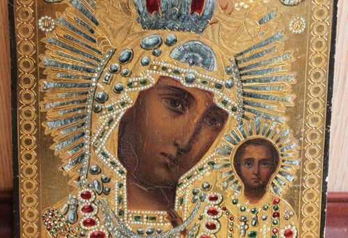 Икона "Казанская Пресвятая Богородица" 19век
