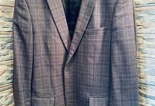 Пиджак мужской серый. Размер 52, рост 174-176