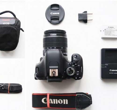Фотоаппарат Canon 600d (пробег 19к) kit + сумка