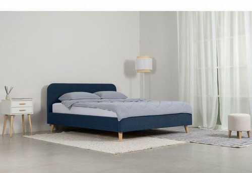 Кровать Лайтси 180 Velvet Navy Blue