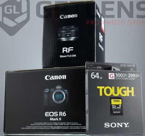 Canon R6 Mark II   RF 50 1.8   Sony 64 UHS-II W300