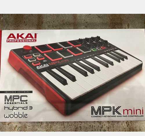 Контроллер akai PRO MPK mini MK3 миди клавиатура