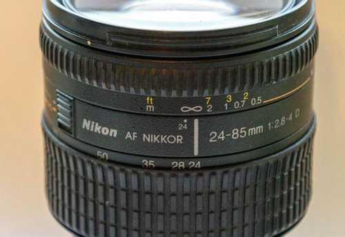 Объектив AF Nikkor 24-85mm 1:2.8-4 D