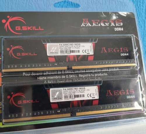 Оперативная память G.Skill aegis DDR4 16 гб 3200