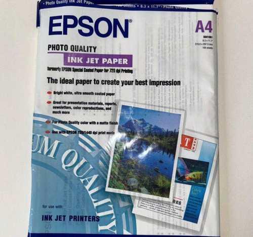 Фотобумага Epson Photo Quality А4 матовая S041061