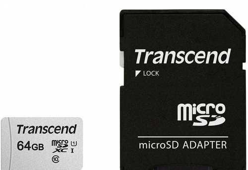 Transcend 64GB microsdxc 300S TS64gusd300S-A карта