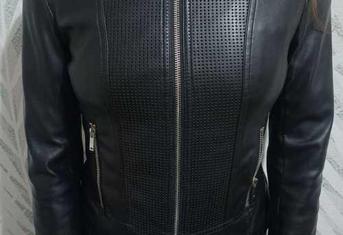 Куртка кожаная женская 42 размер XS