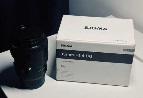 Объектив Sigma 35mm f/1.4 Art DG (Sony E)