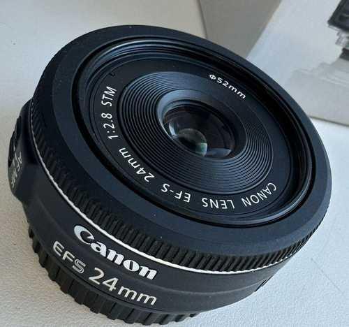 Объектив canon efs 24mm f2.8 stm