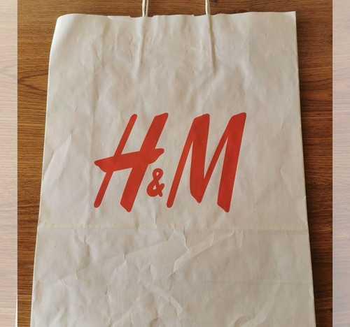 Пакет брендовый бумажный H&M