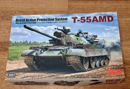 RM-5091 Советский танк Т-55 AMD с каз "Дрозд"