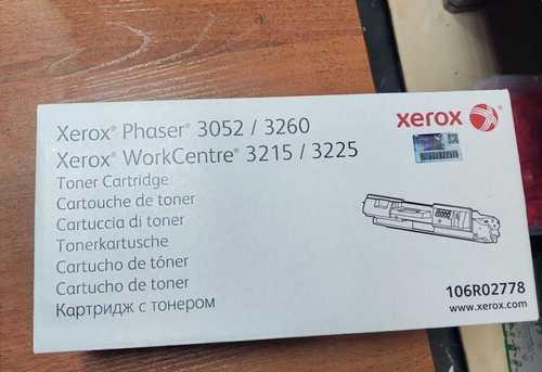 Картридж 106R02778 для xerox 3052/3260/3215 ориг