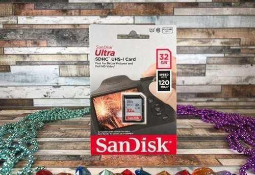 Карта памяти SanDisk Ultra sdxc 32GB 120MB/s