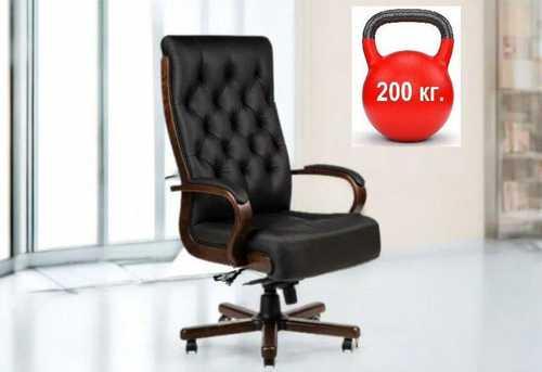 Кресло для руководителя Лорд до 200 кг. Экокожа