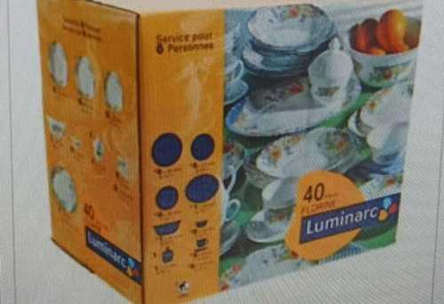 Набор столовой посуды luminarc новый 40 предметов