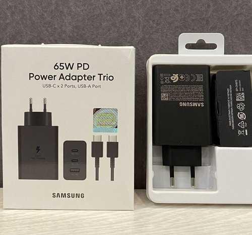 Зарядка Samsung 65w с кабелем Type-C. Быстрая