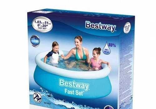 Надувной бассейн bestway 1,83m*51cm 940 л