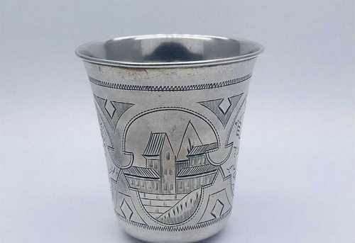 Старинный серебряный стакан, Царская Россия, 84 пр