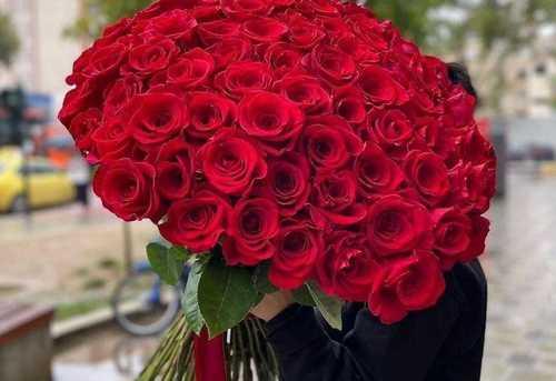 Роза красная с доставкой Цветы Букеты оптом