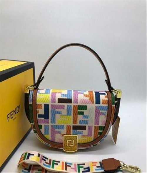 Новая сумка Fendi цветная тканевая
