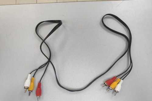 Кабель 3RCA-3RCA 1m